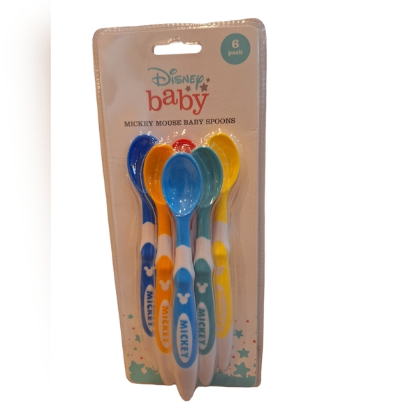Disney | Other | Disney Baby Mickey Mouse Baby Feeding Spoons Pack Of 6 ...